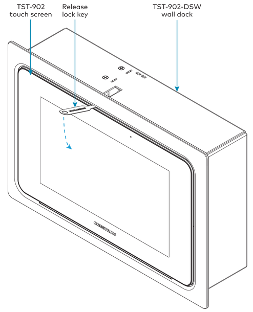 Crestron TST-902 Panel - How to Release From Wall Dock – Display Manager